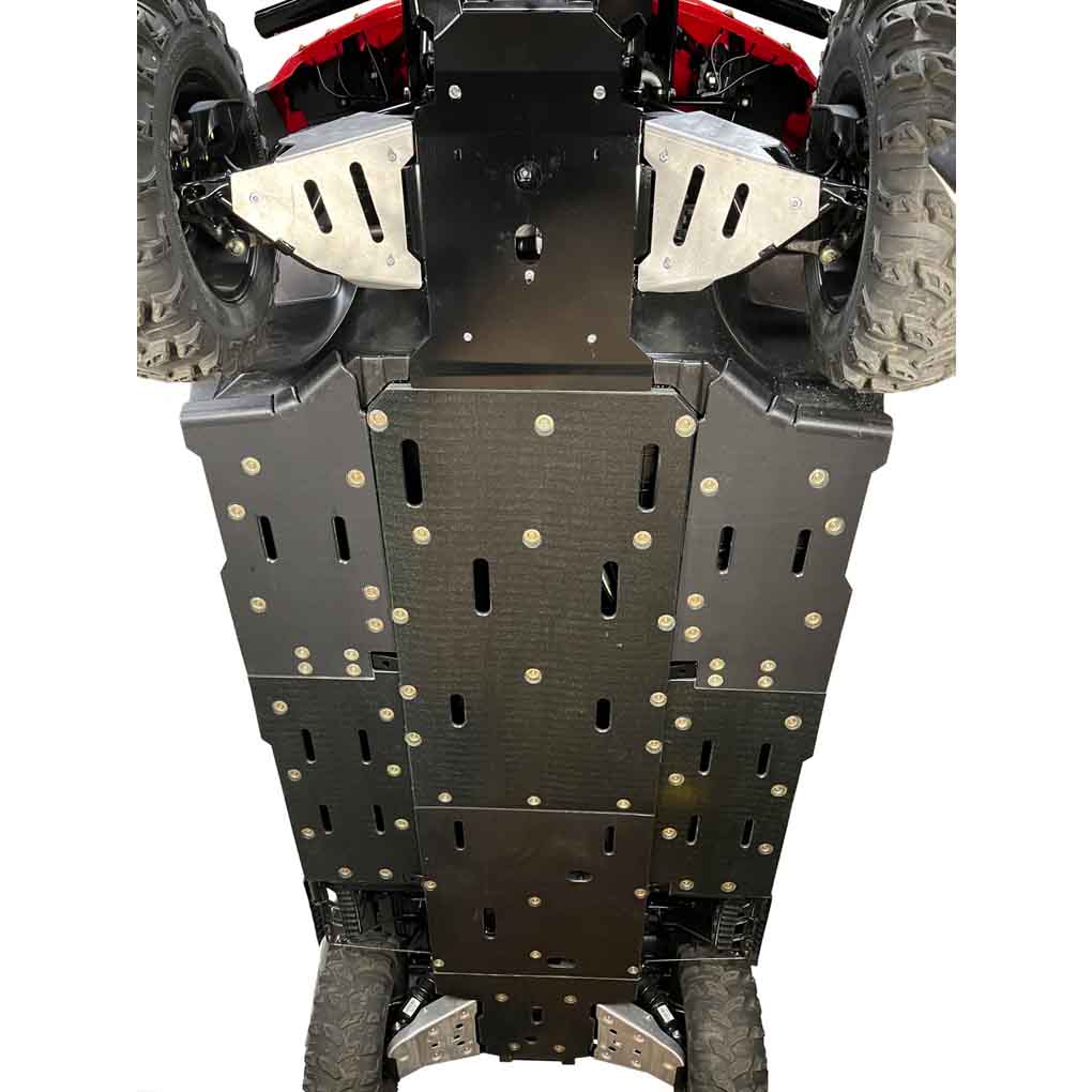 Complete Skid Plate Set in Aluminum or UHMW, Honda Pioneer 1000-6 ...